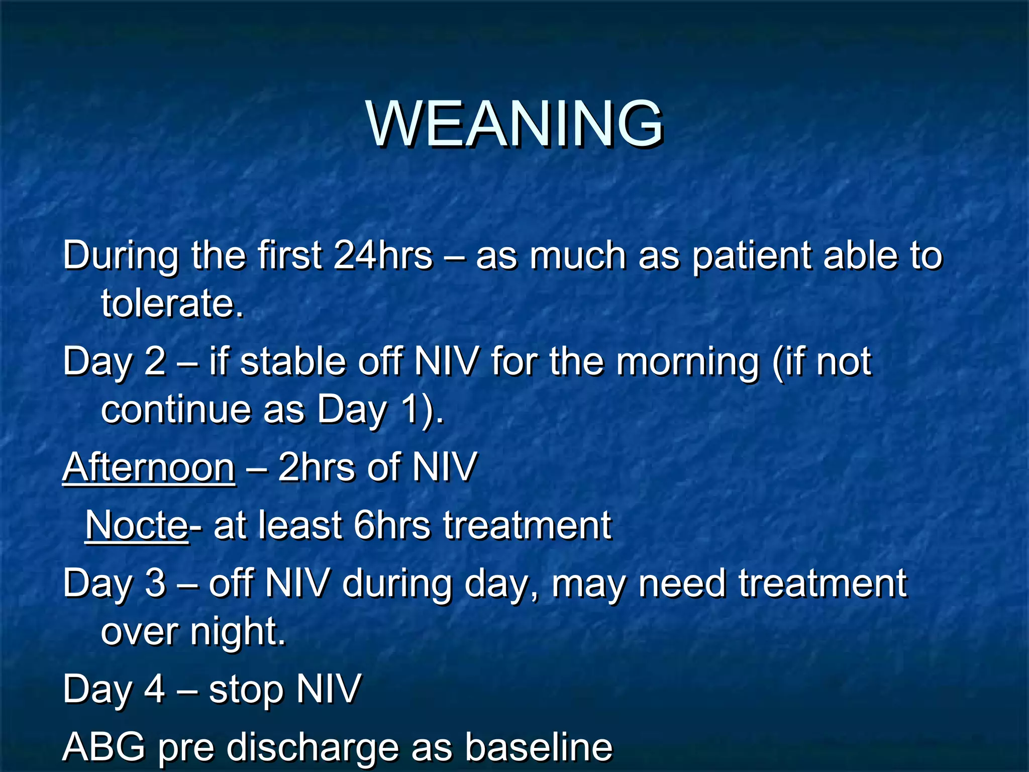 Non Invasive Ventilation - BiPAP & CPAP | PPT