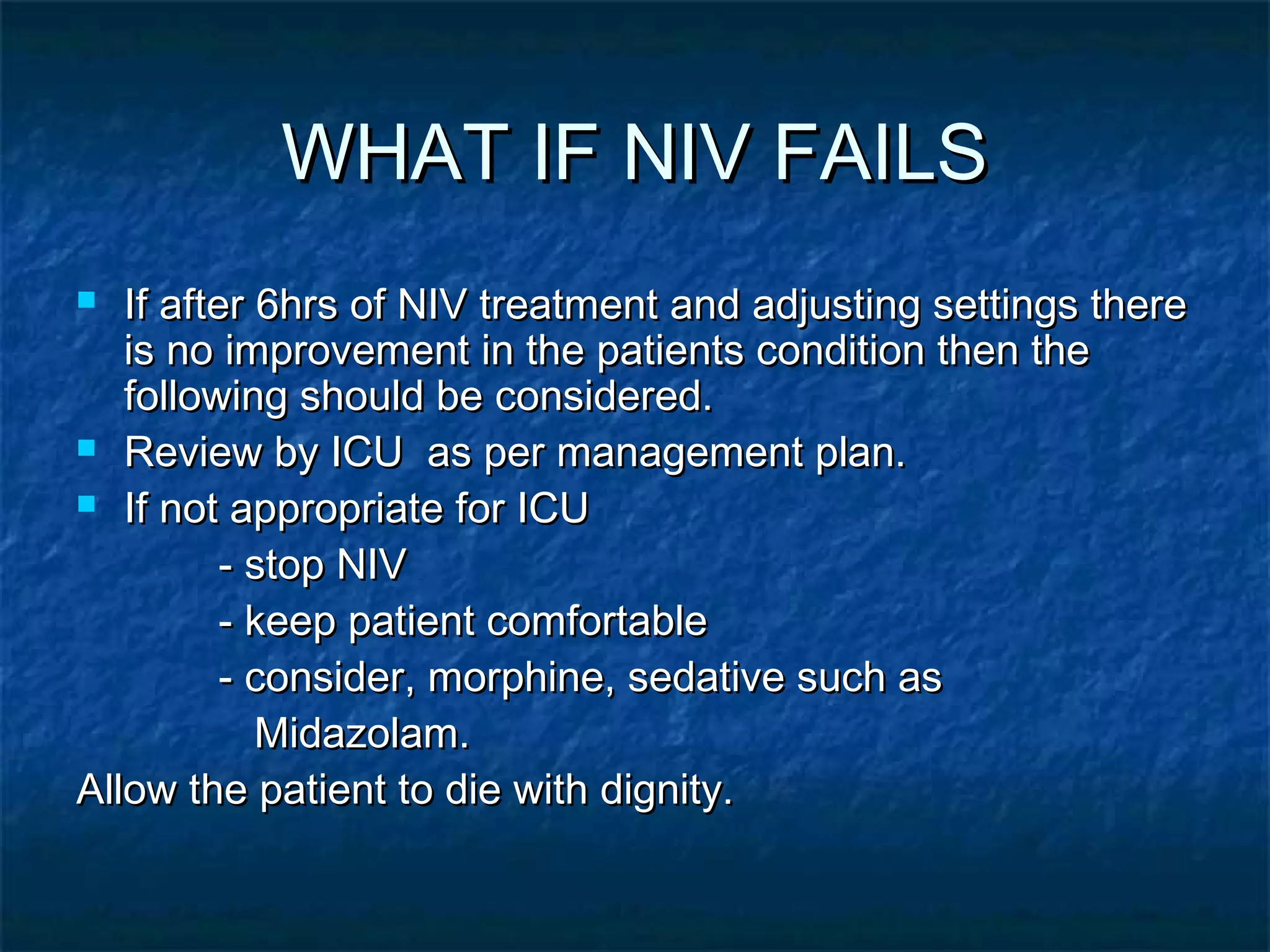 Non Invasive Ventilation - BiPAP & CPAP | PPT
