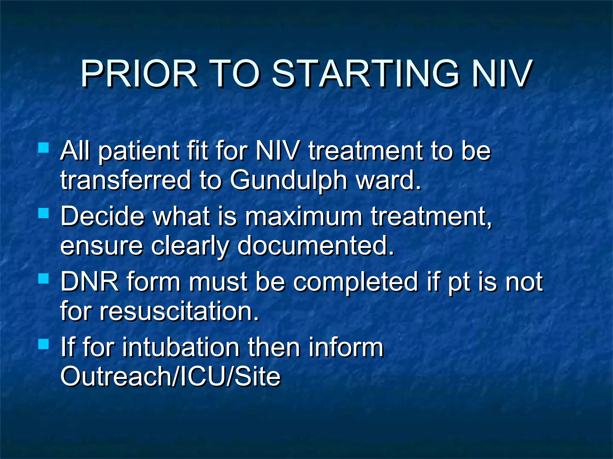 Non Invasive Ventilation - BiPAP & CPAP | PPT