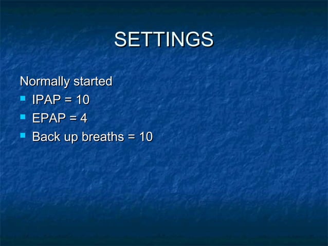 Non Invasive Ventilation - BiPAP & CPAP | PPT | Lung and Respiratory ...