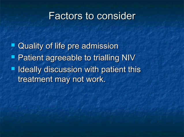 Non Invasive Ventilation - BiPAP & CPAP | PPT | Lung and Respiratory ...