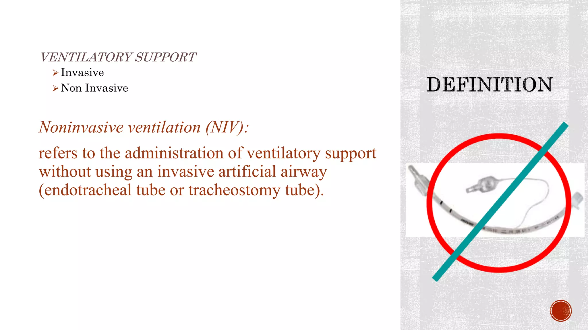 NIV (Non Invasive Mechanical Ventilation) | PPSX