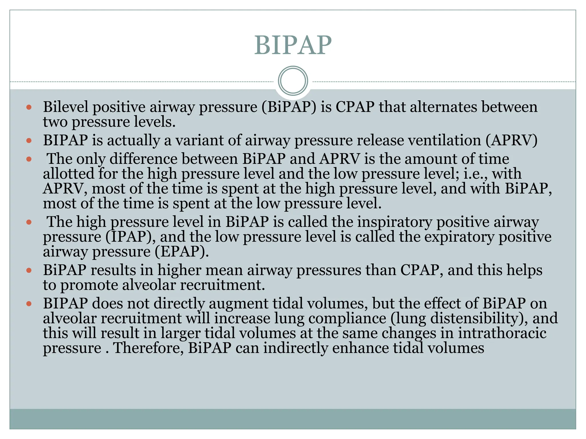 NON INVASIVE VENTILATION FOR MBBS STUDENTS | PPTX