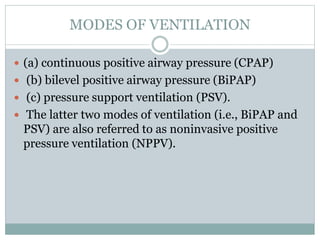 NON INVASIVE VENTILATION FOR MBBS STUDENTS | PPTX