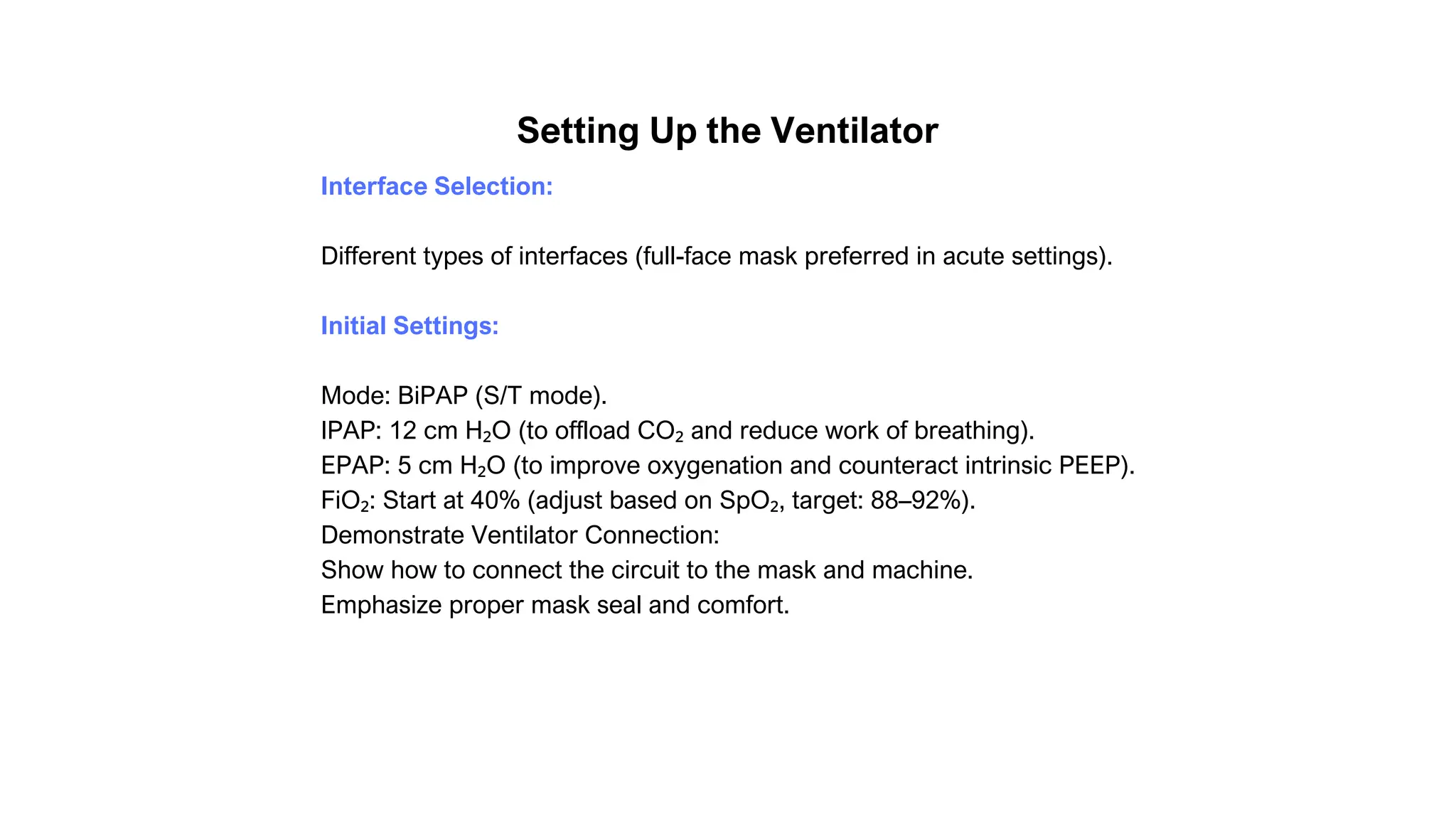 Non Invasive Ventilation Workshop For Post Graduates | PPT