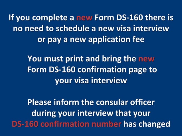 U.S. Nonimmigrant Visas: Completing Form DS-160 | PPTX | Travel ...