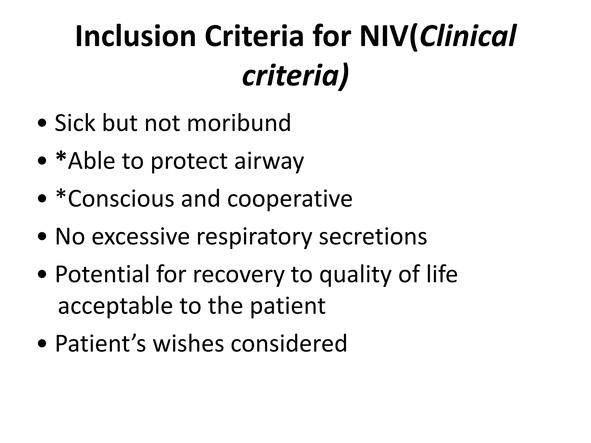 NIV in COPD | PPTX
