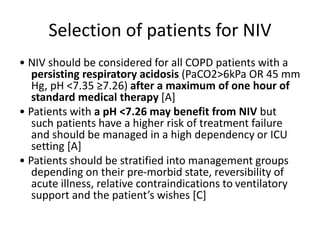 NIV in COPD | PPTX