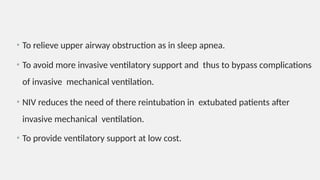 NIV- non invasive ventilation Criticalcare.pptx