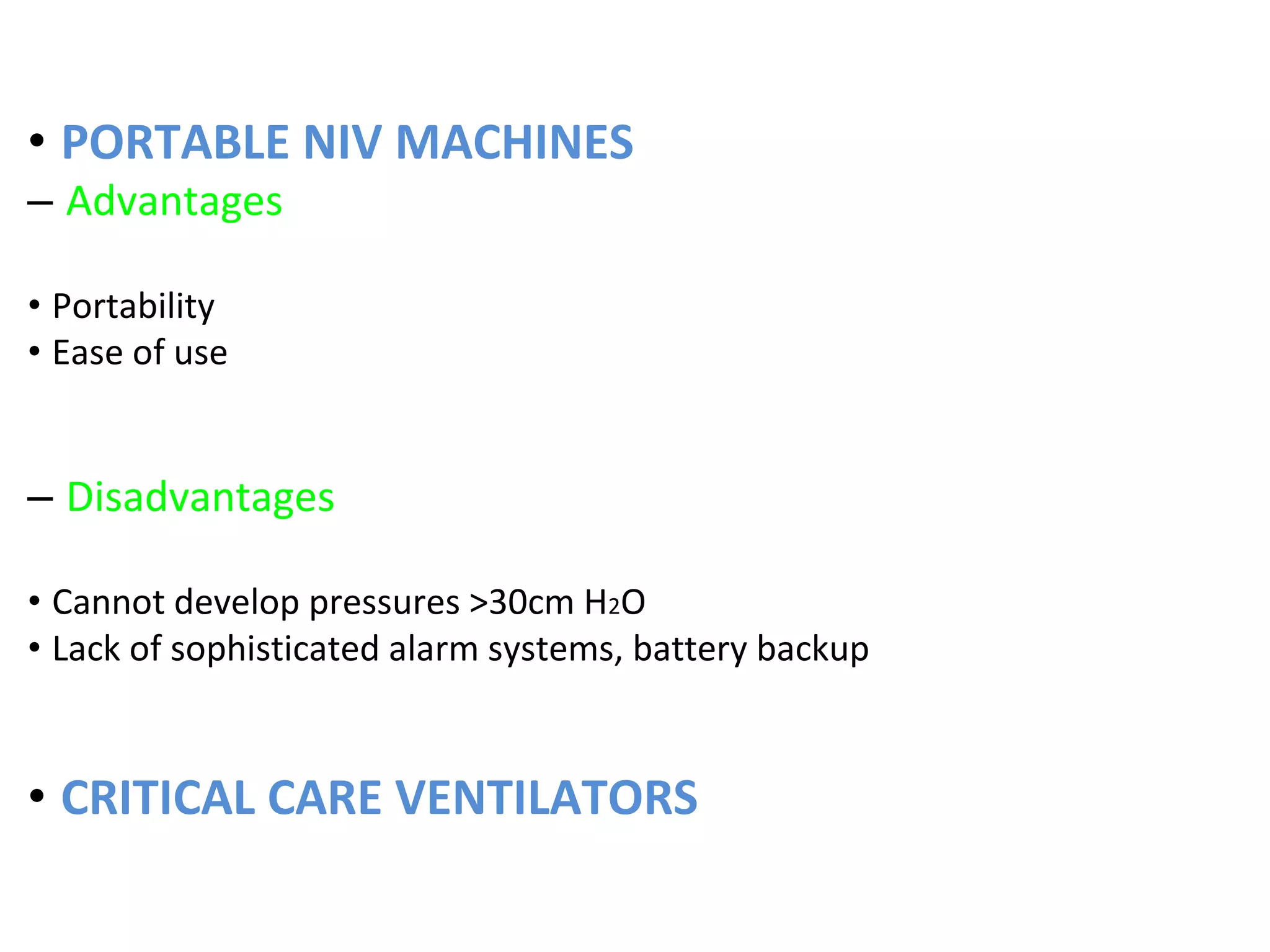 Non invasive ventilation for nurses-dr Shahna Ali,JNMC,AMU | PPT