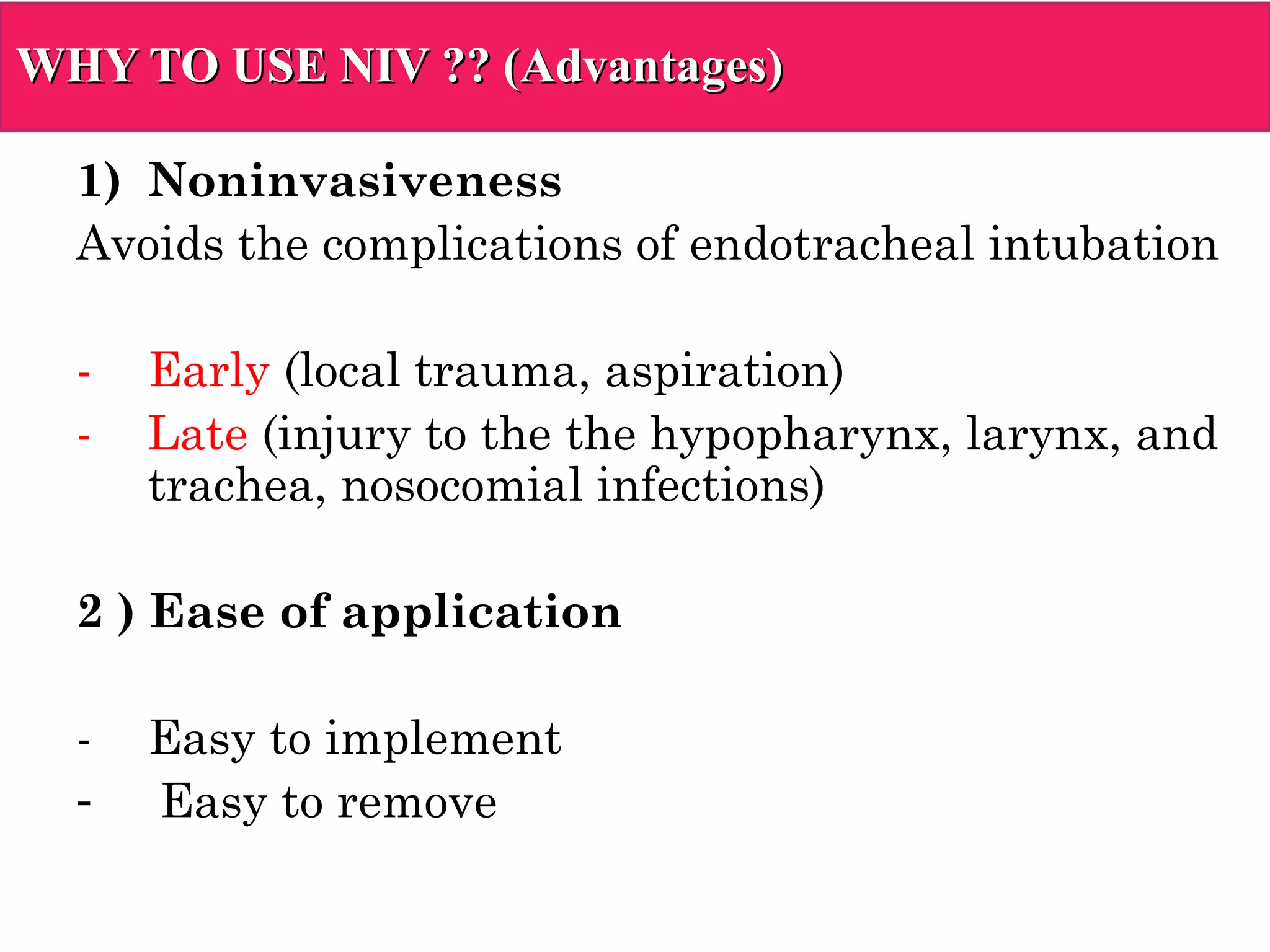 Non invasive ventilation for nurses-dr Shahna Ali,JNMC,AMU | PPT