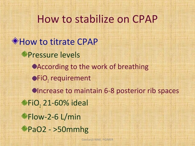 Niv and cpap.geetanjli. ppt | PPT