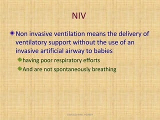 Niv and cpap.geetanjli. ppt | PPT