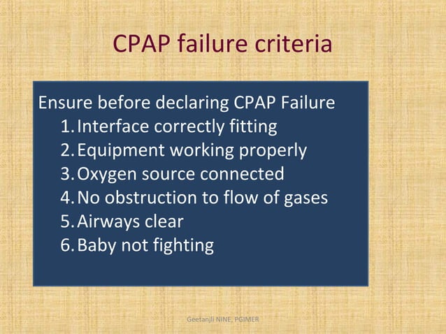 Niv and cpap.geetanjli. ppt | PPT