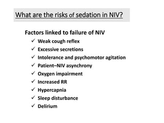 Niv and sedation dr vijay agrawal [autosaved] | PPTX