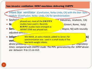 NON INVASIVE VENTILATION IN NEONATE | PPTX