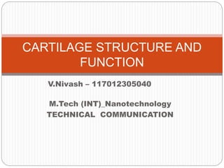 cartilage structure and function | PPTX