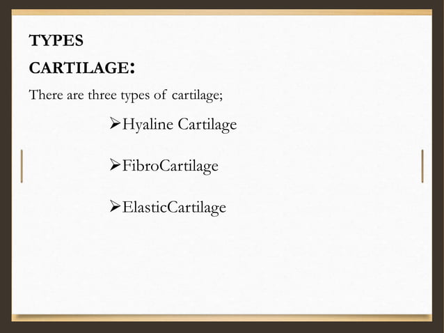 CARTILAGE STRUCTURE AND ITS FUNCTION | PPTX