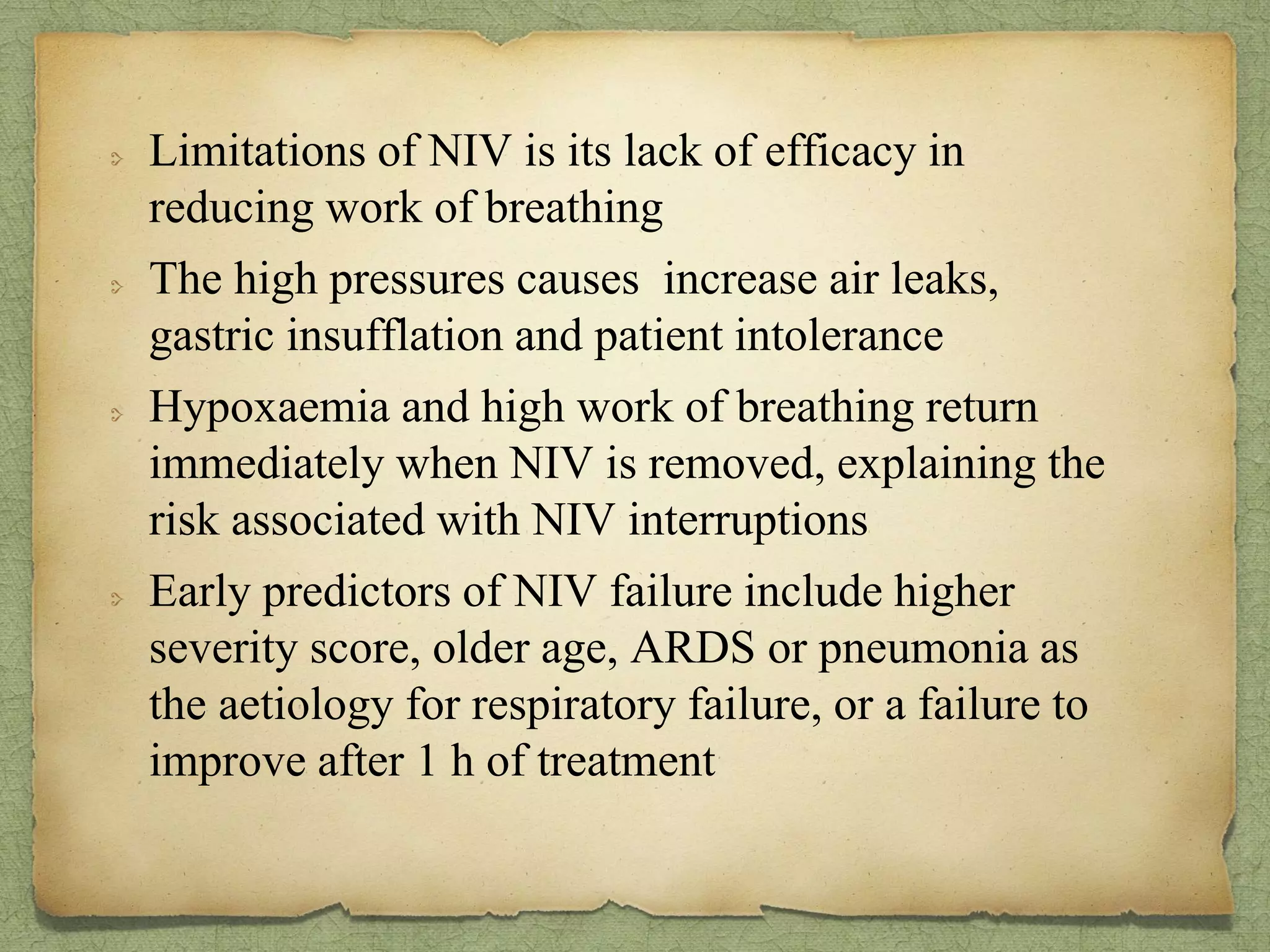 Non invasive ventilation | PPTX