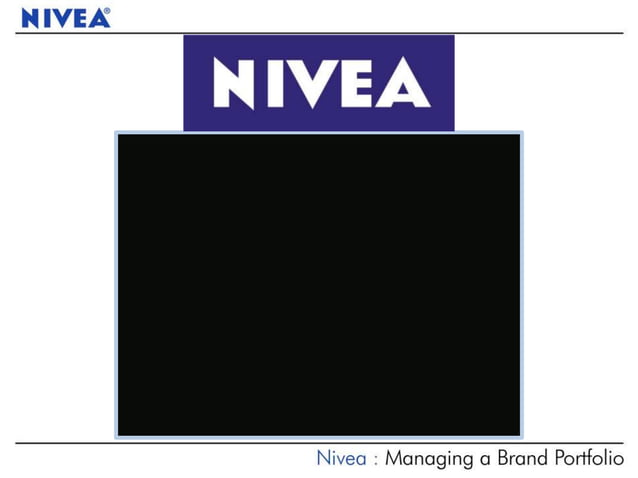 Nivea Brand Portfolio | PPTX