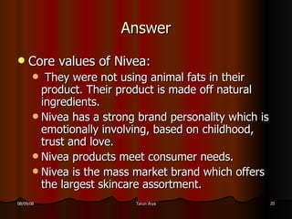 Nivea Case Study | PPT