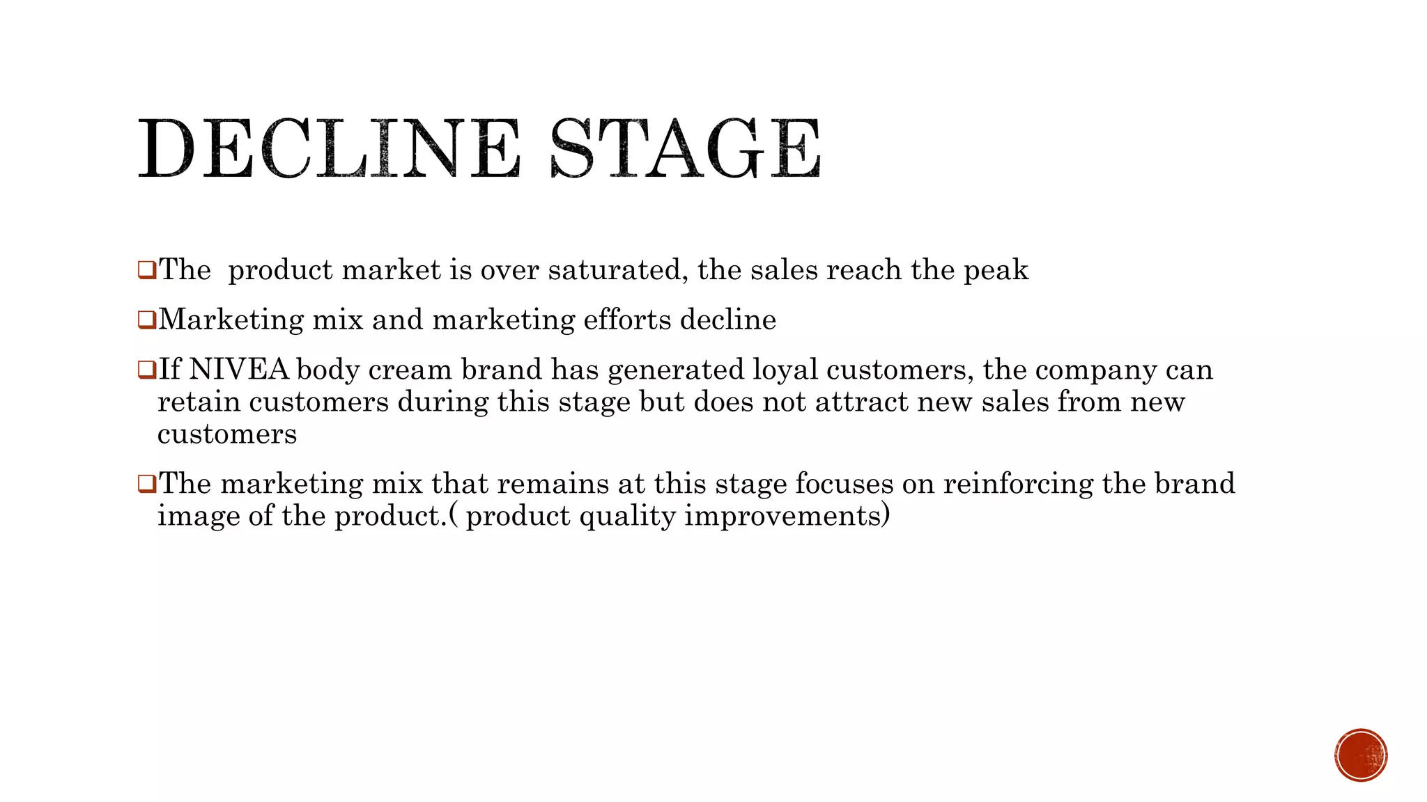 Nivea for men product life cycle wrt marketing mix | PPTX