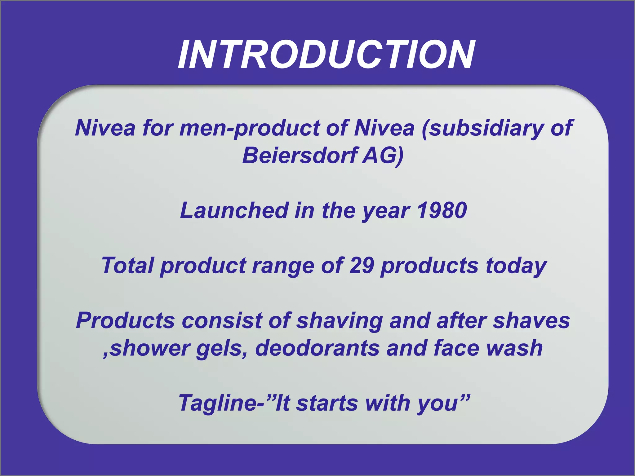 Nivea for Men Marketing Strategy. | PPTX