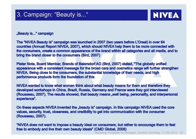 Nivea presentation | PDF