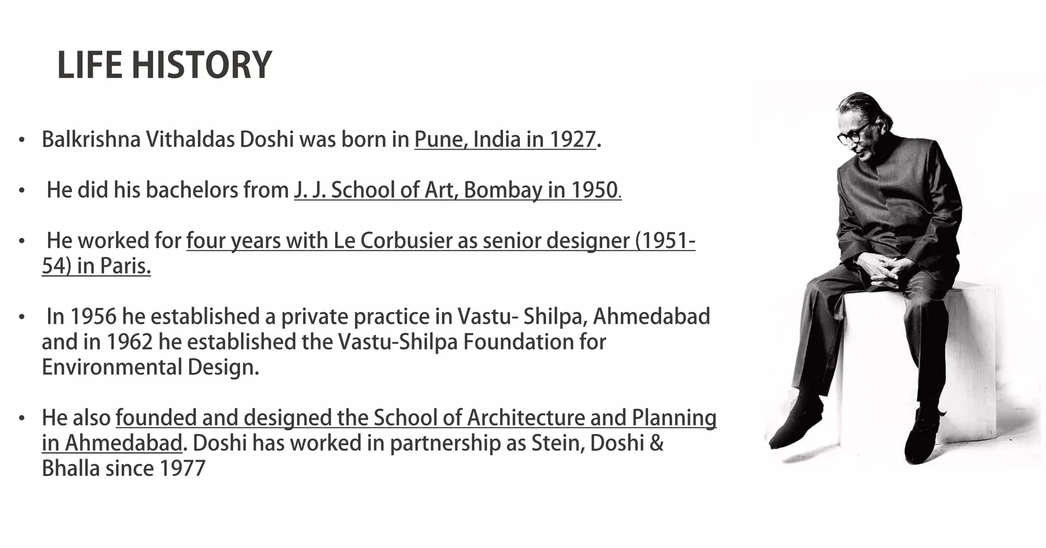 WORKS OF BV DOSHI | PDF