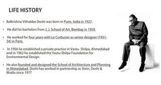 WORKS OF BV DOSHI | PDF
