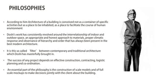 WORKS OF BV DOSHI | PDF