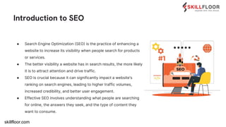 Understanding Search Engine Optimization- SKILLFLOOR | PDF