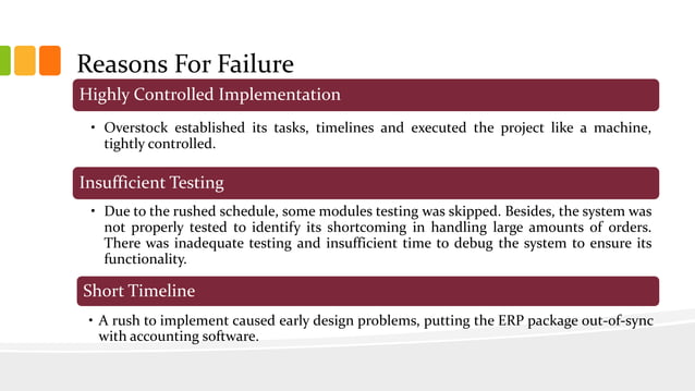 Success and Failure Examples of ERP Implementation | PPTX