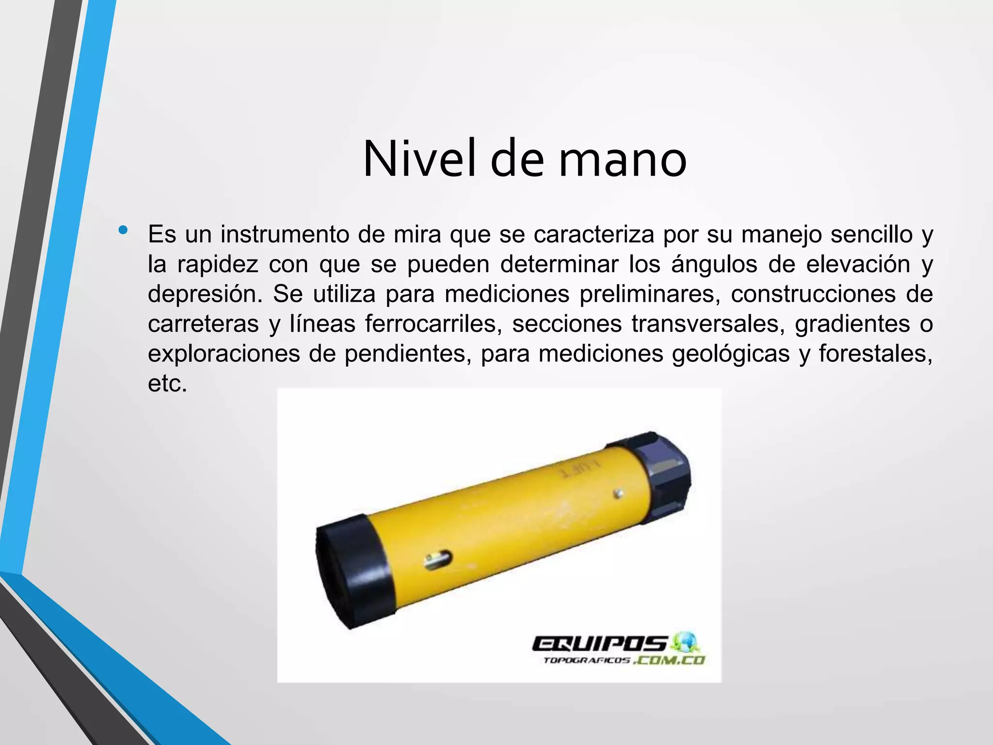 Nivel Fijo-Presiciones y Tipos de niveles | PPTX