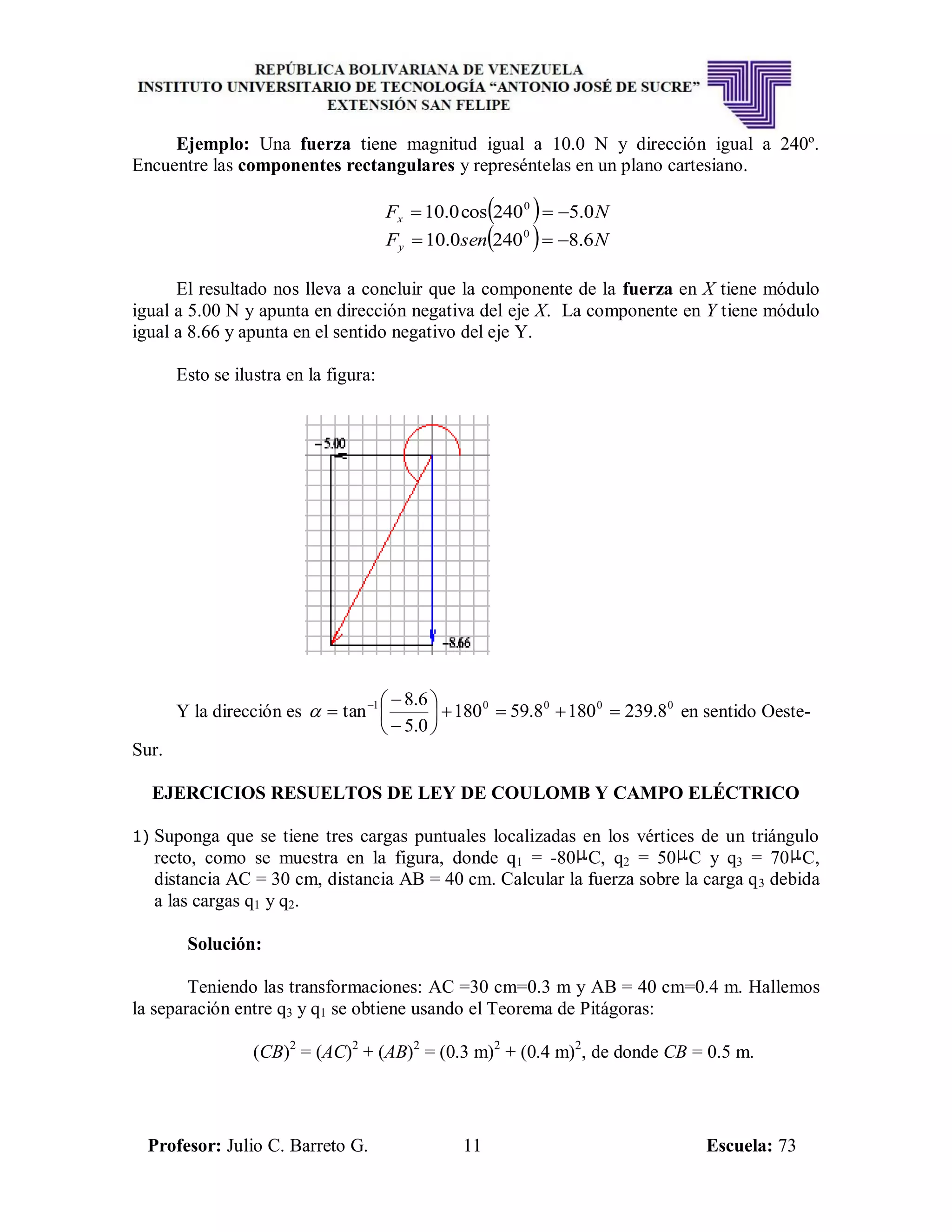 Nivelacion y ejercicios resueltos de fisica ii escuela 73 | PDF