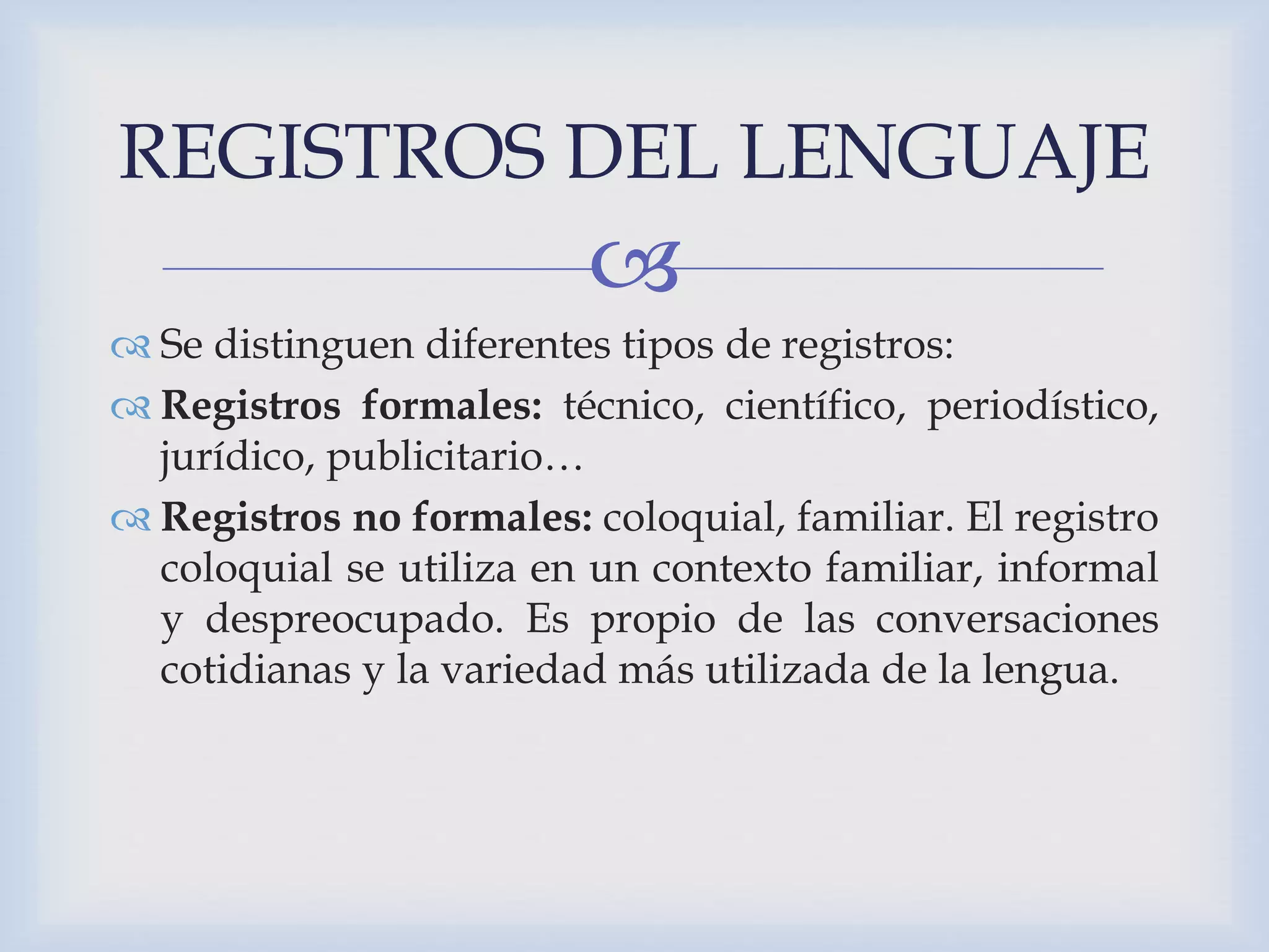 Niveles de lengua | PPT