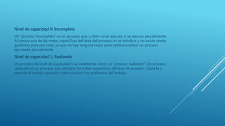 Niveles modelo cmmi | PPTX