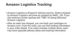 A Study on amazon,Dell,Zomato Logistics | PPTX | Logistics and ...