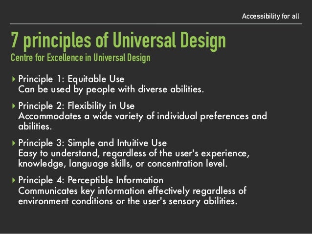 Universal Design and Innovation
