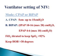 Non invasive ventilation in cardiogenic pulmonary edema | PPT