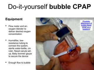 Non invasive ventilation (NIV) in low resource settings | PPTX