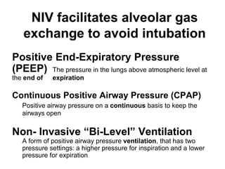 Non invasive ventilation (NIV) in low resource settings | PPTX