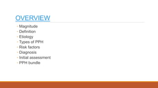 NIVI Postpartum hemorrhage powerpoint pptx | PPTX