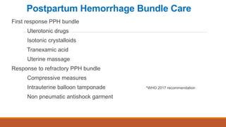 NIVI Postpartum hemorrhage powerpoint pptx | PPTX