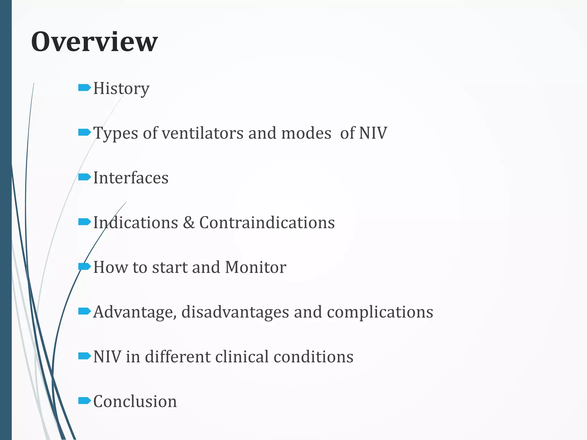 Niv(non invasive ventilation) aiims ppt | PPTX