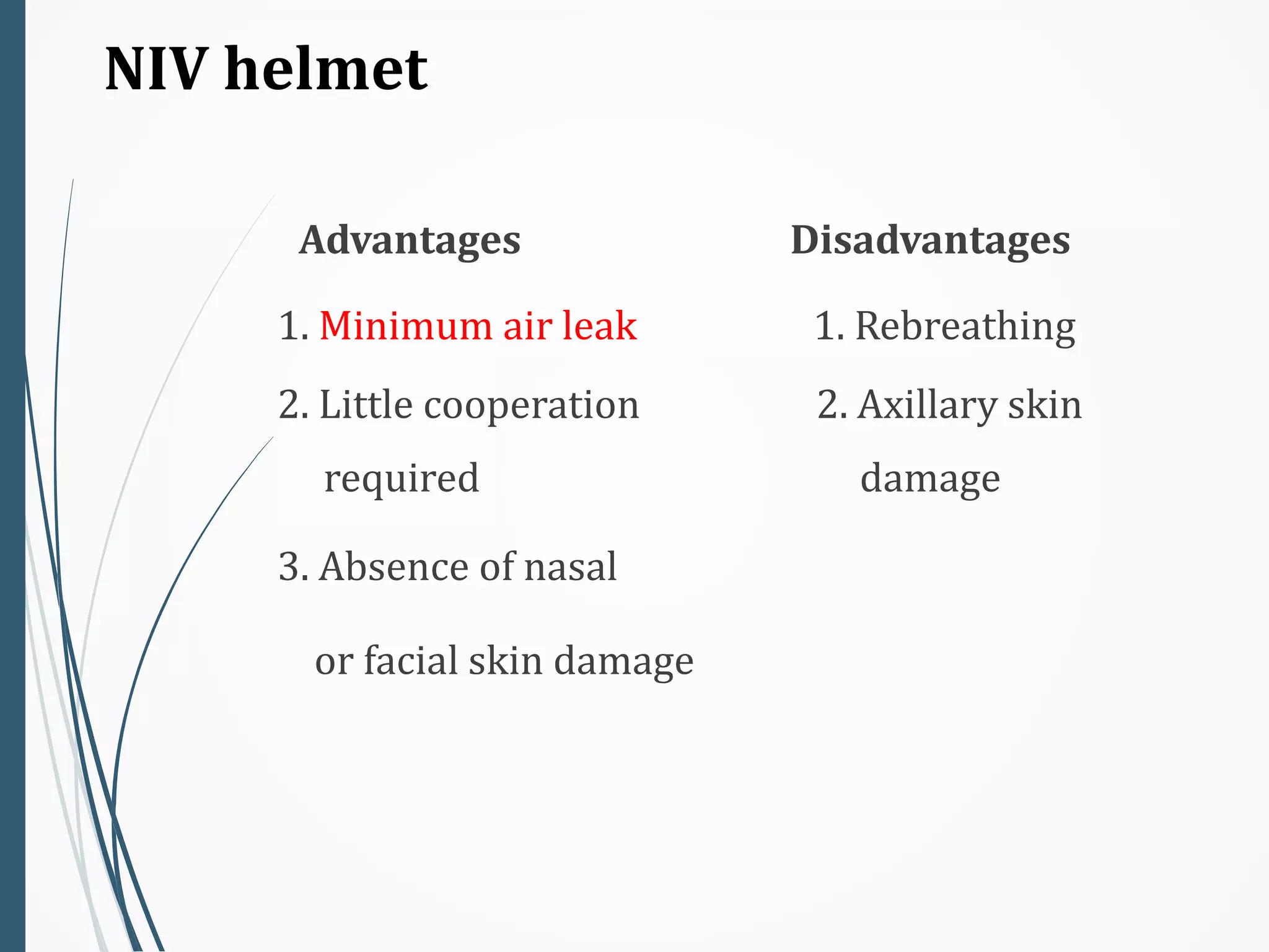 Niv(non invasive ventilation) aiims ppt | PPTX