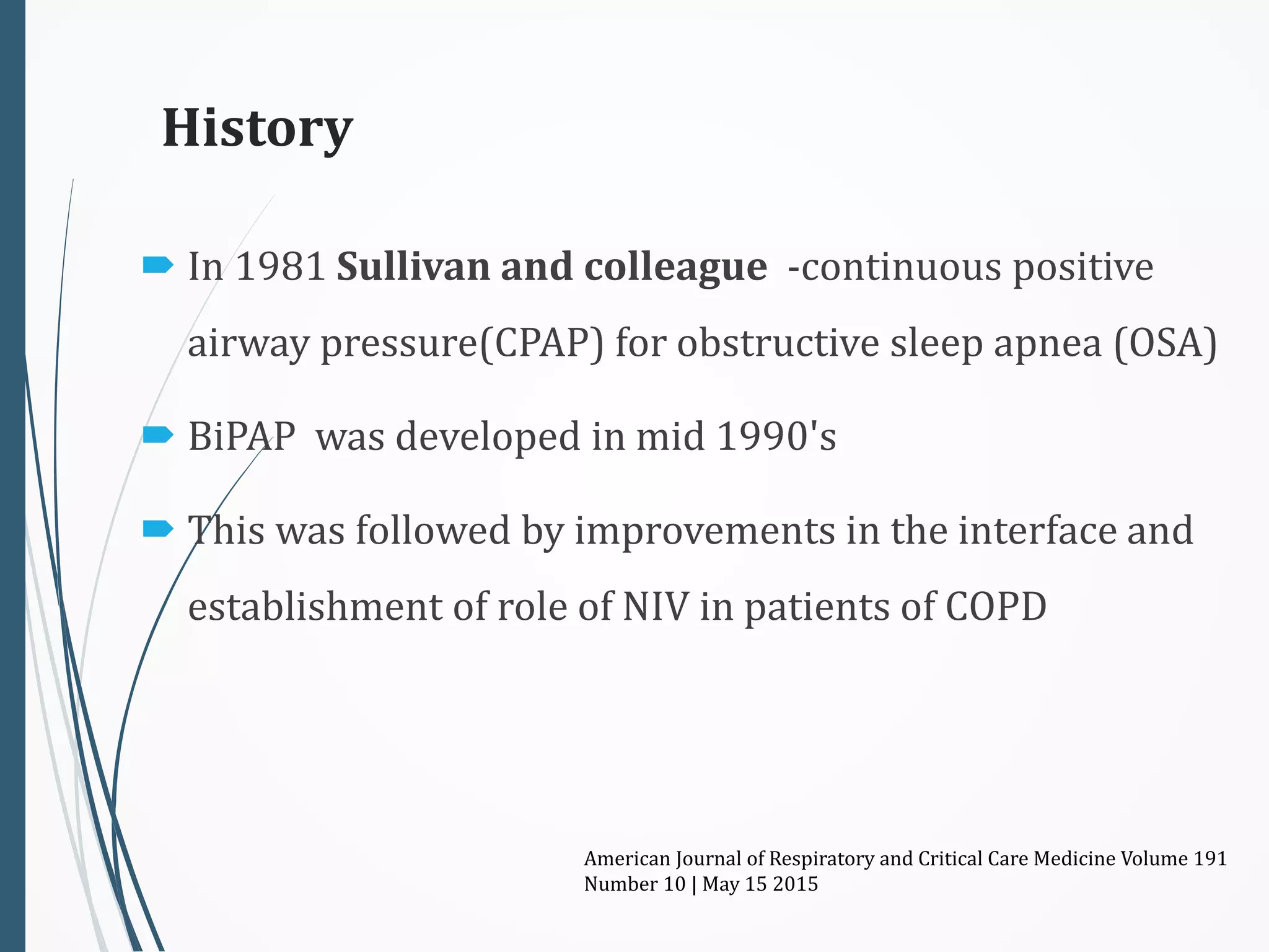 Niv(non invasive ventilation) aiims ppt | PPTX