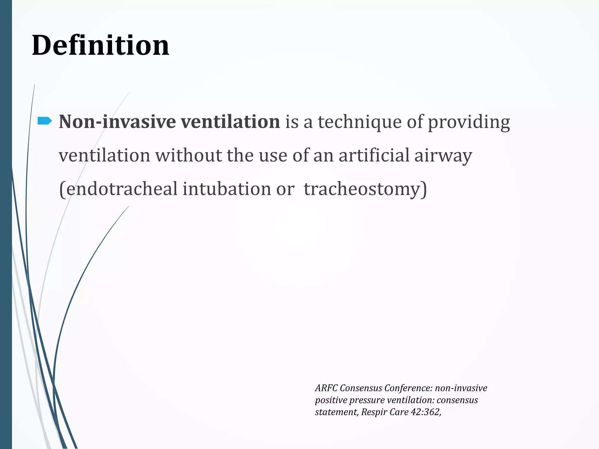 Niv(non invasive ventilation) aiims ppt | PPTX