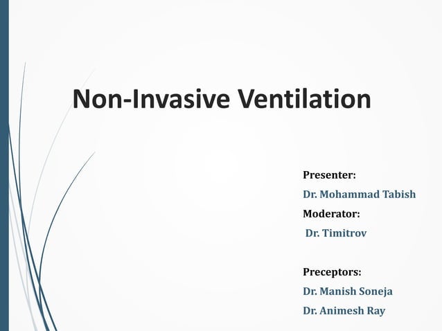 Niv(non invasive ventilation) aiims ppt | PPTX