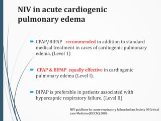 Niv(non invasive ventilation) aiims ppt | PPTX